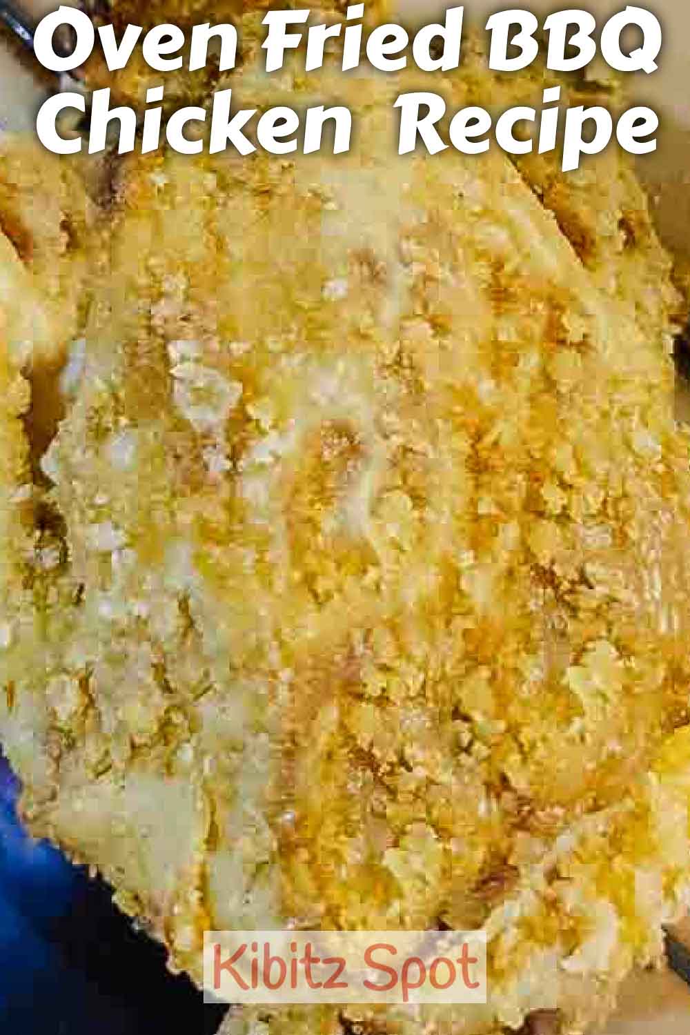 Oven fried bbq chicken: Crispy 3-ingredient chicken without the oil