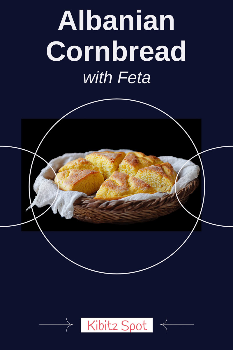 Easy Albanian Cornbread with Feta Cheese (GF Option Available)