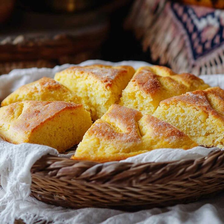 Easy Albanian Cornbread with Feta Cheese (GF Option Available)
