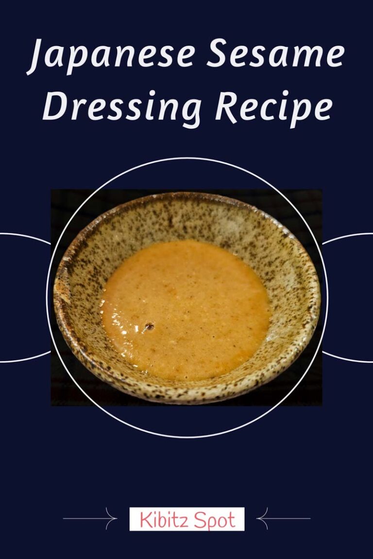 Easy Japanese sesame dressing recipe (gluten-free and dairy-free)